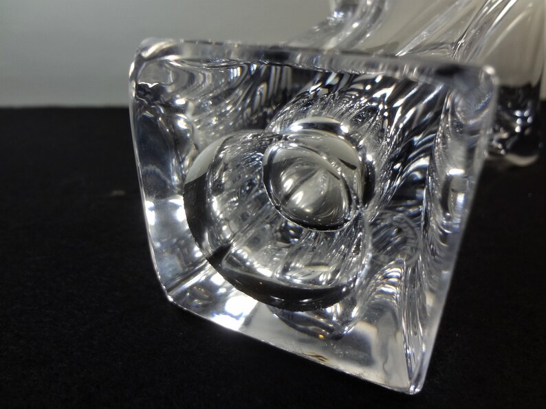 Clear Crystal Square Vase With Graceful Stretched Corners - Etsy