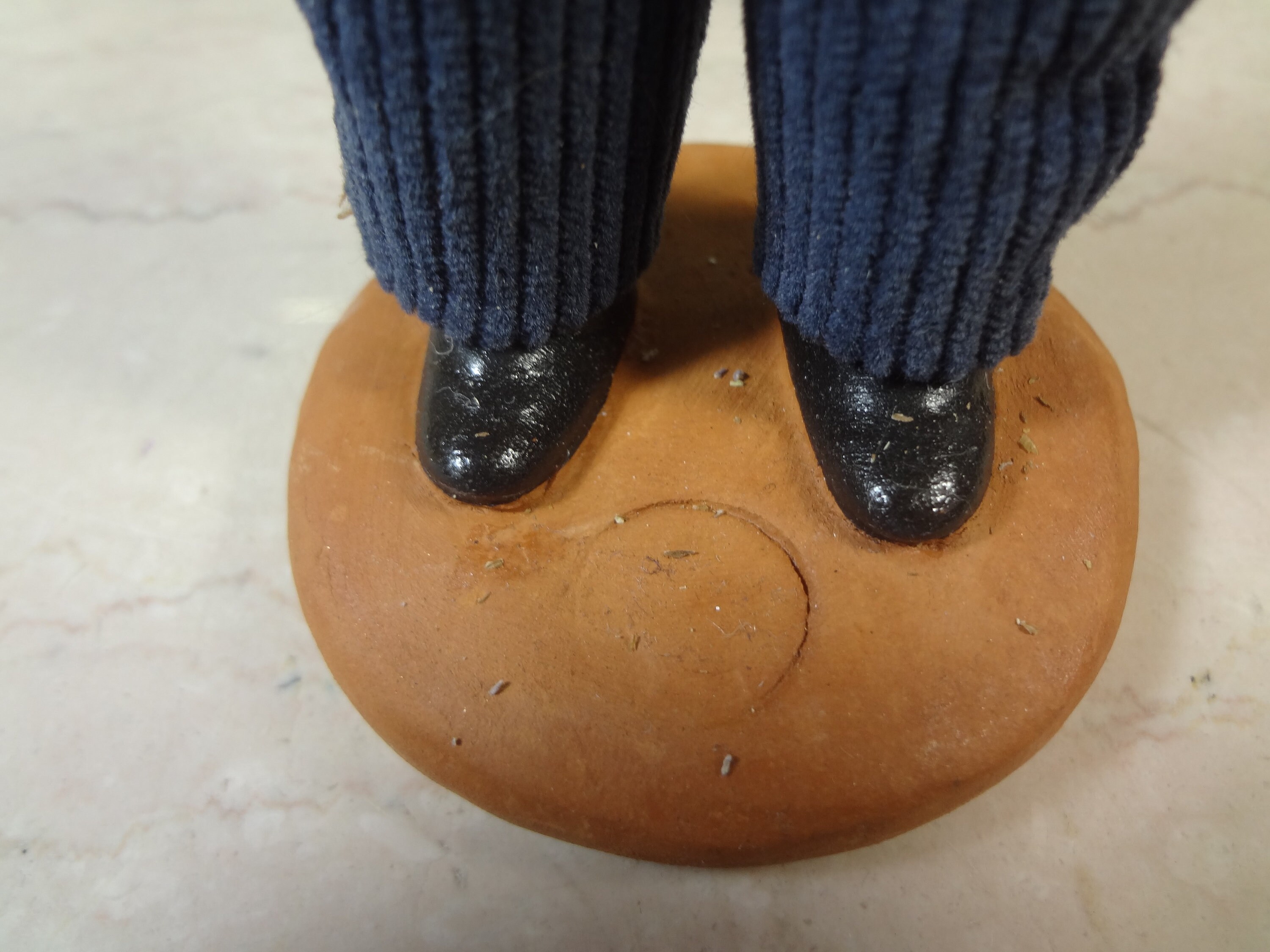 French Santon Man With a Sickle Handmade Clay Figure in - Etsy