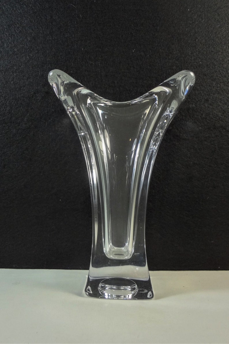 Clear Crystal Square Vase With Graceful Stretched Corners - Etsy