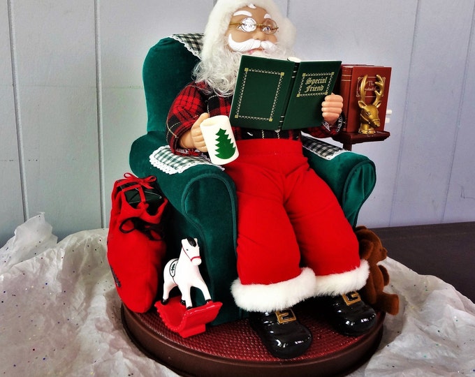Santa Read Me A Story / Christmas Decor / 1999 Avon Collectible ...