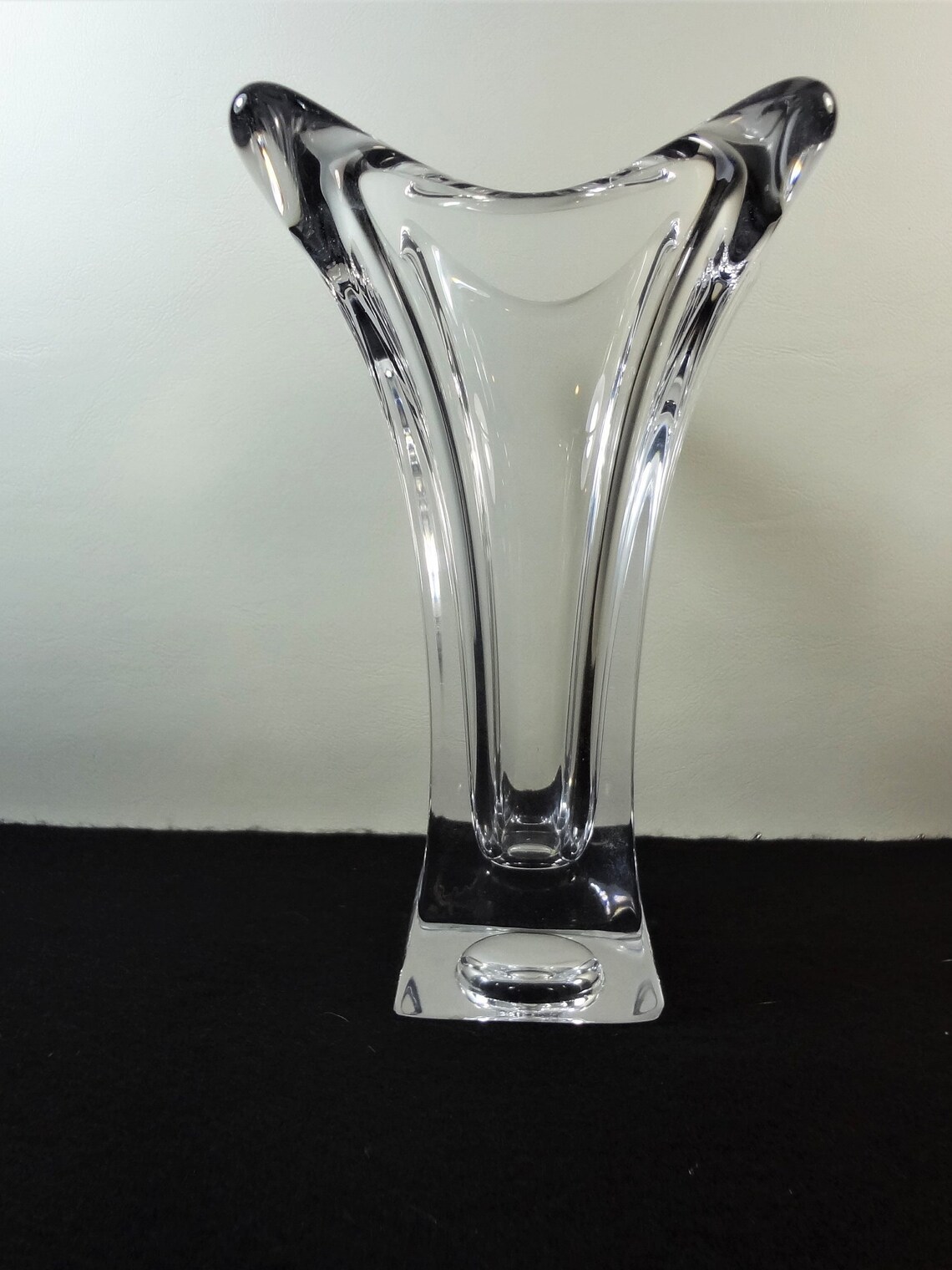 Clear Crystal Square Vase With Graceful Stretched Corners - Etsy