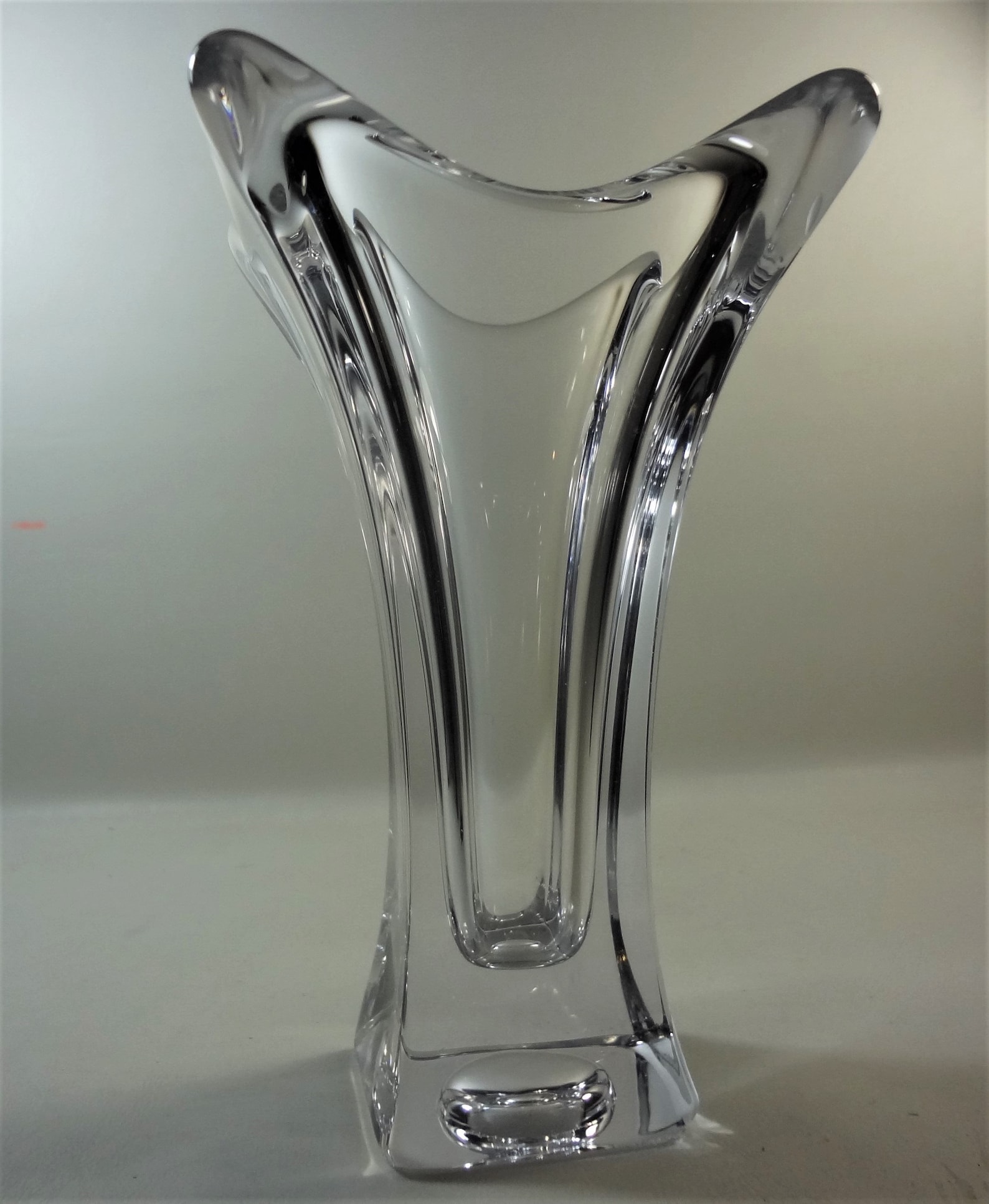 Clear Crystal Square Vase With Graceful Stretched Corners - Etsy
