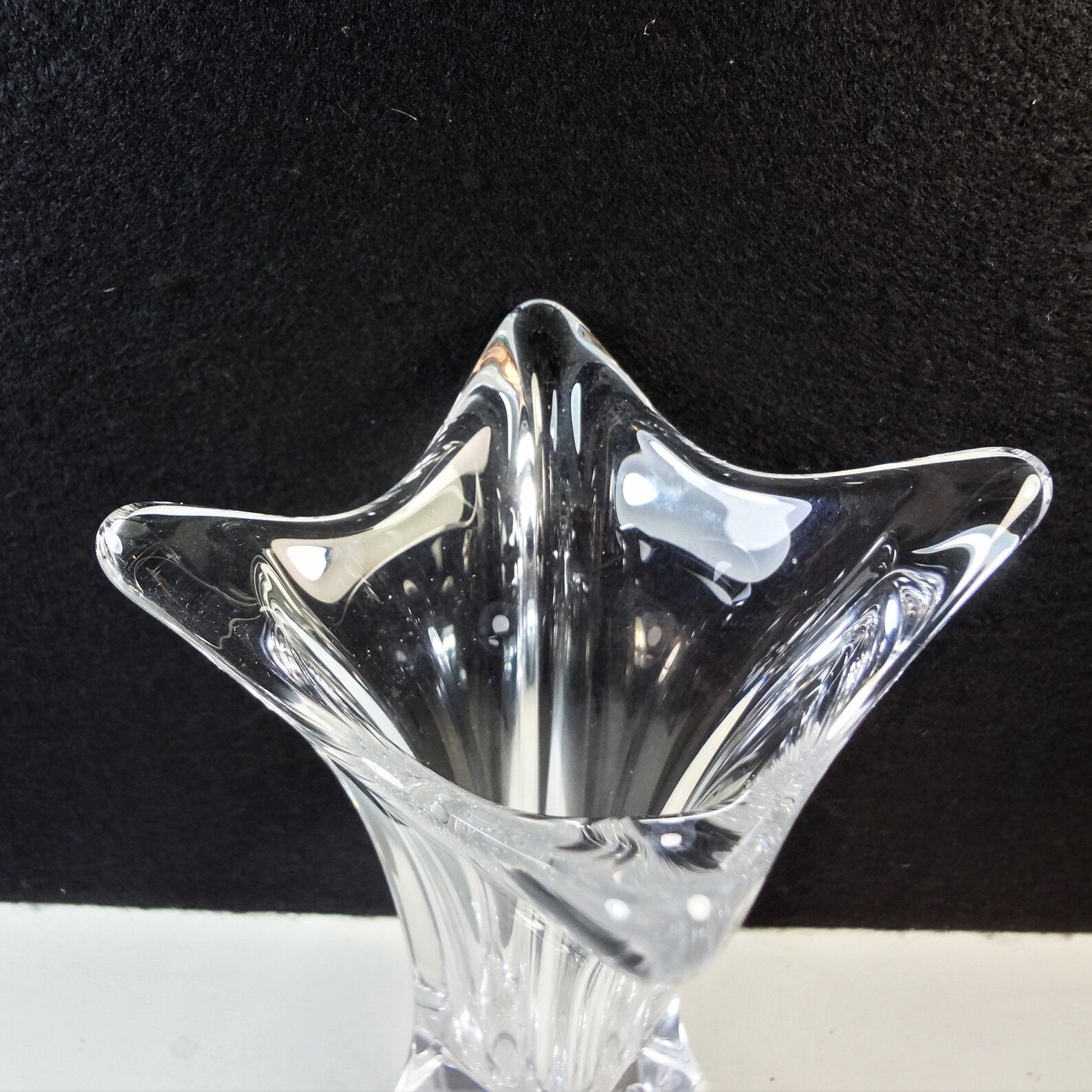 Clear Crystal Square Vase With Graceful Stretched Corners - Etsy