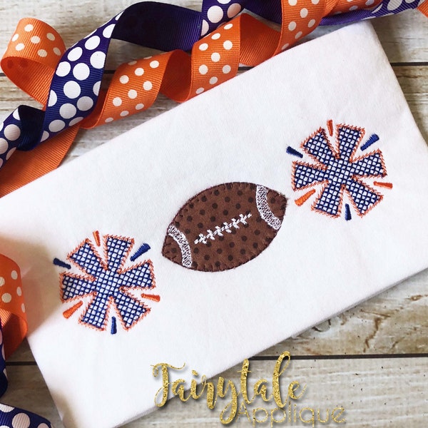 Football Trio Design Embroidery - Etsy