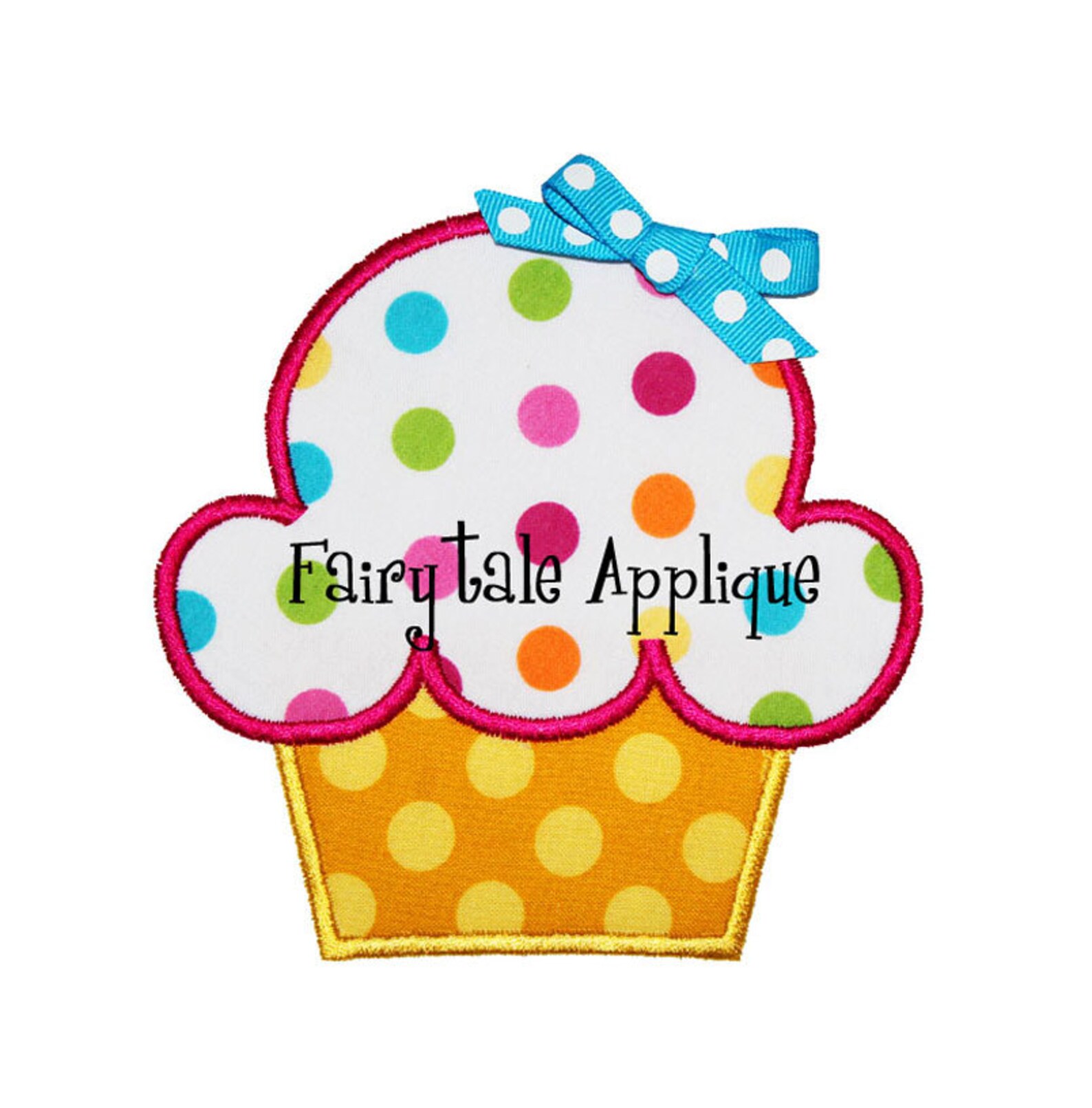 Digital Machine Embroidery Design Birthday Cupcake Applique - Etsy
