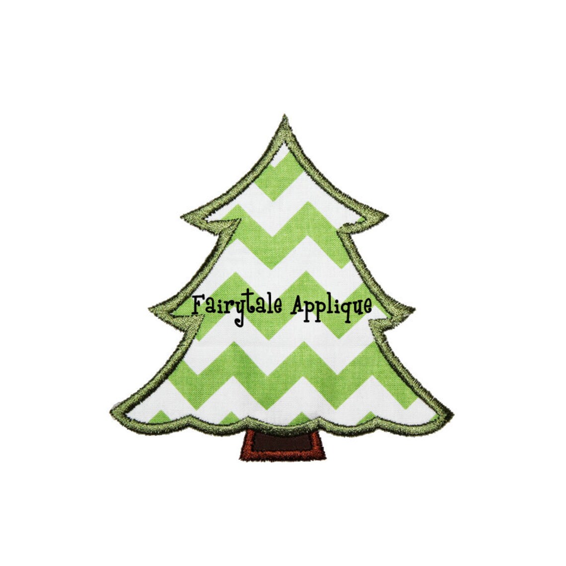 Digital Machine Embroidery Design Christmas Tree Applique - Etsy