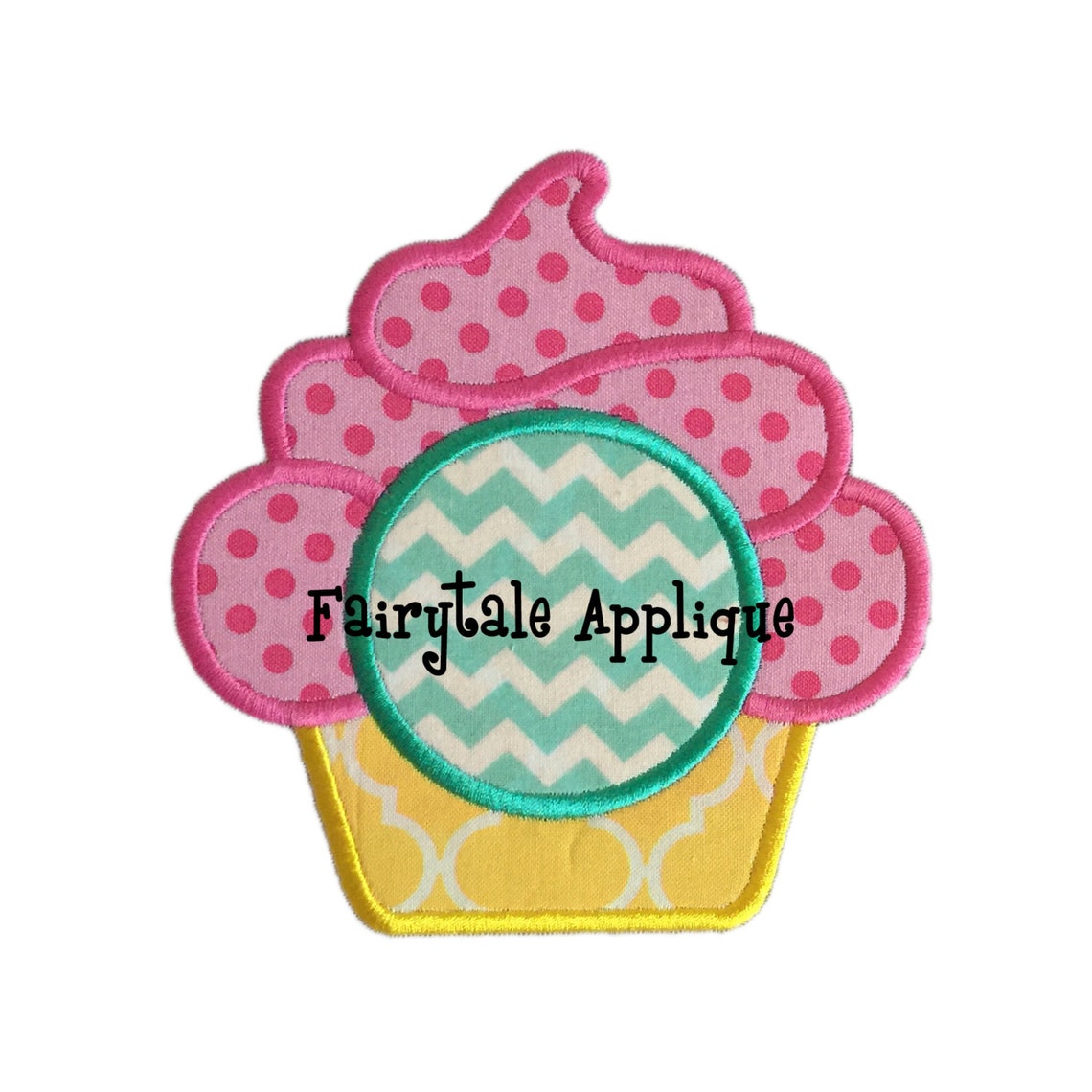 Digital Machine Embroidery Design Monogrammed Swirl Cupcake - Etsy
