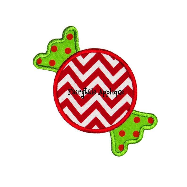 Digital Machine Embroidery Design - Christmas Candy Applique - Etsy