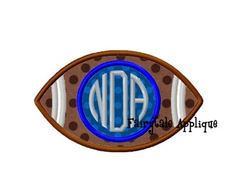 Digital Machine Embroidery Design Football Princess Applique | Etsy