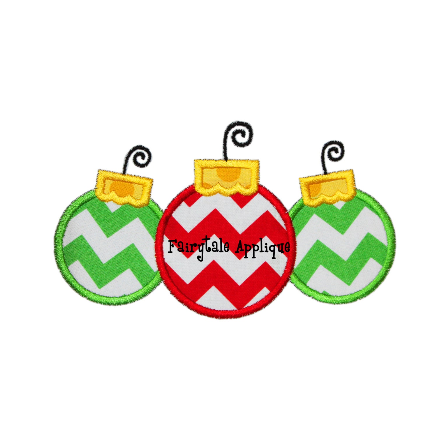 Digital Machine Embroidery Design Ornament Trio - Etsy