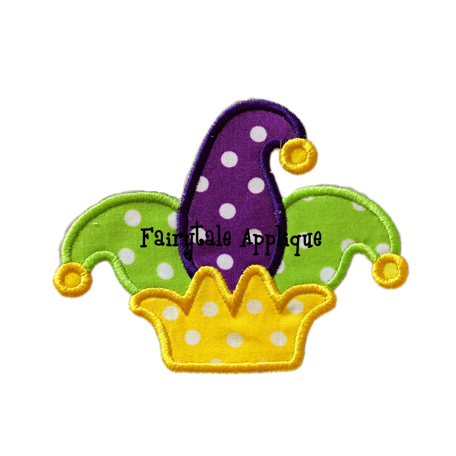 Digital Machine Embroidery Design Jester Hat Applique | Etsy