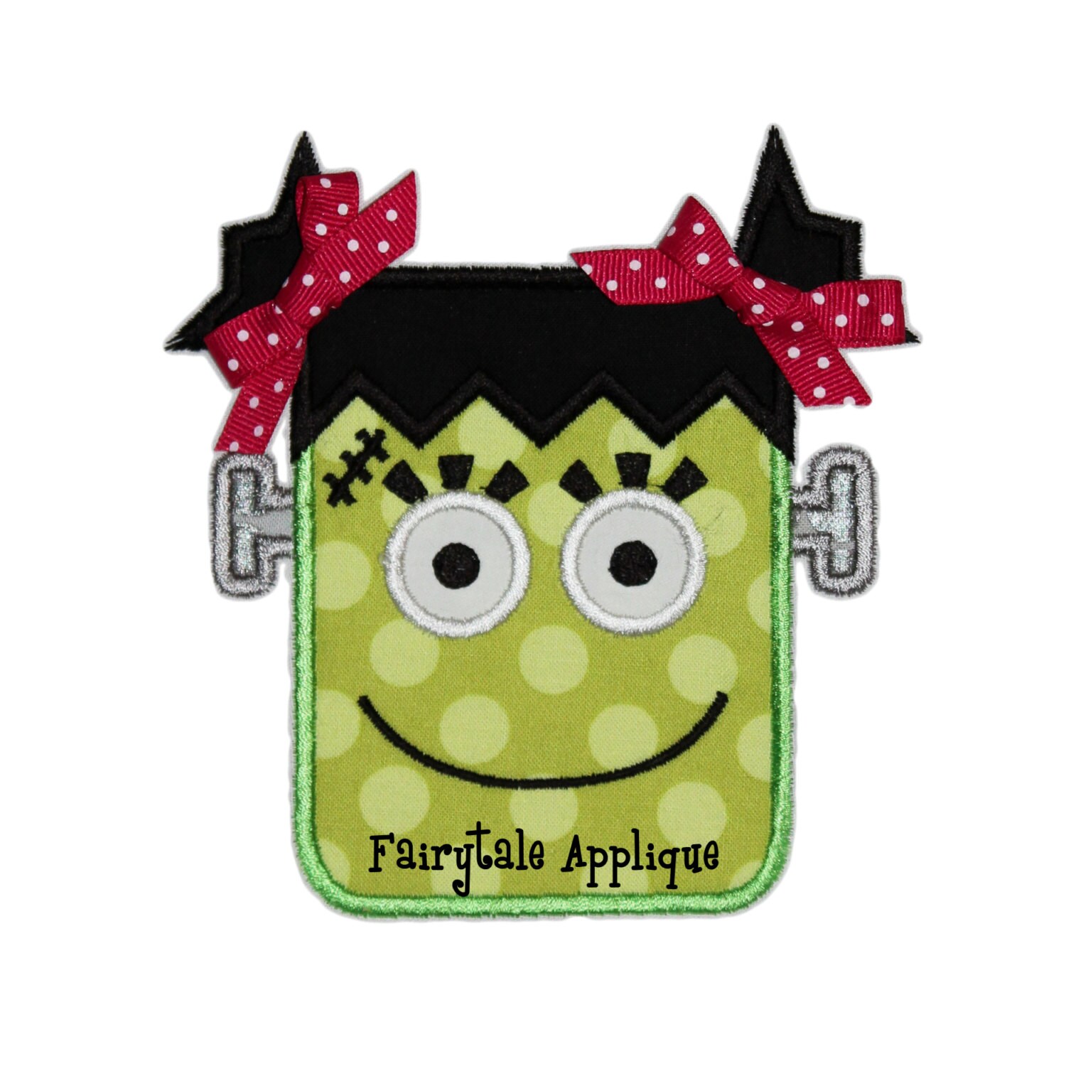 Digital Machine Embroidery Design Girly Frankenstein | Etsy