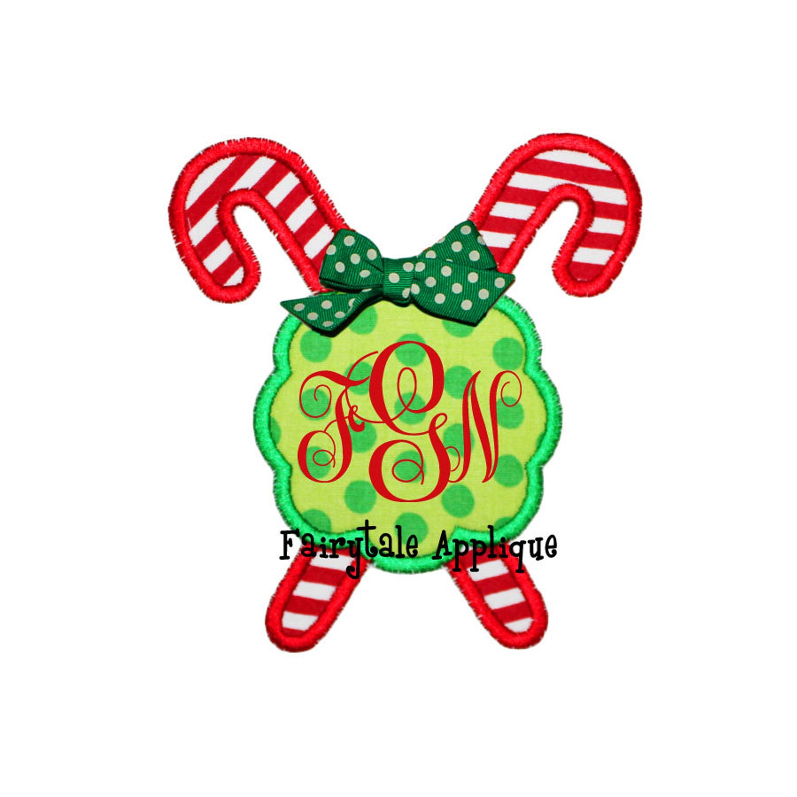 Digital Machine Embroidery Design Candy Cane Patch Applique - Etsy