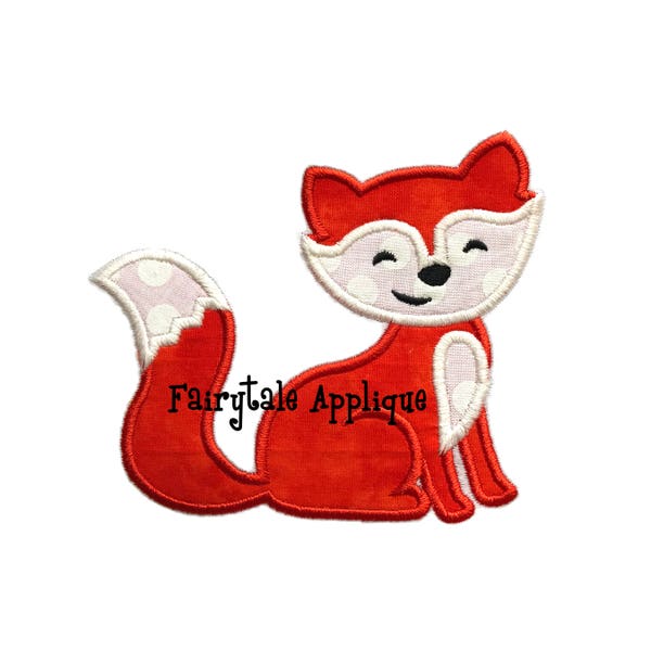 Fox Applique Design - Etsy