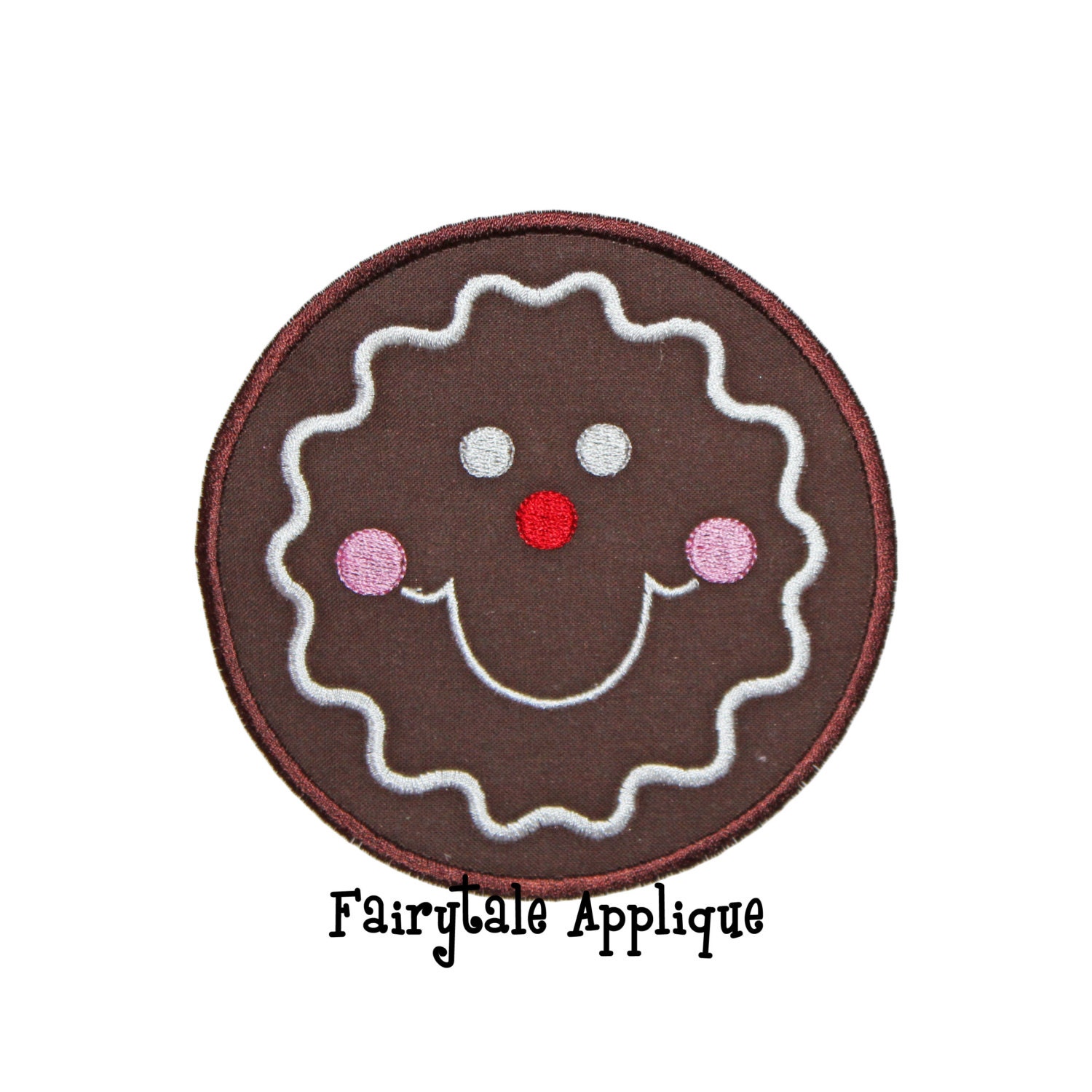 Digital Machine Embroidery Design - Gingerbread Cutie Applique - Etsy