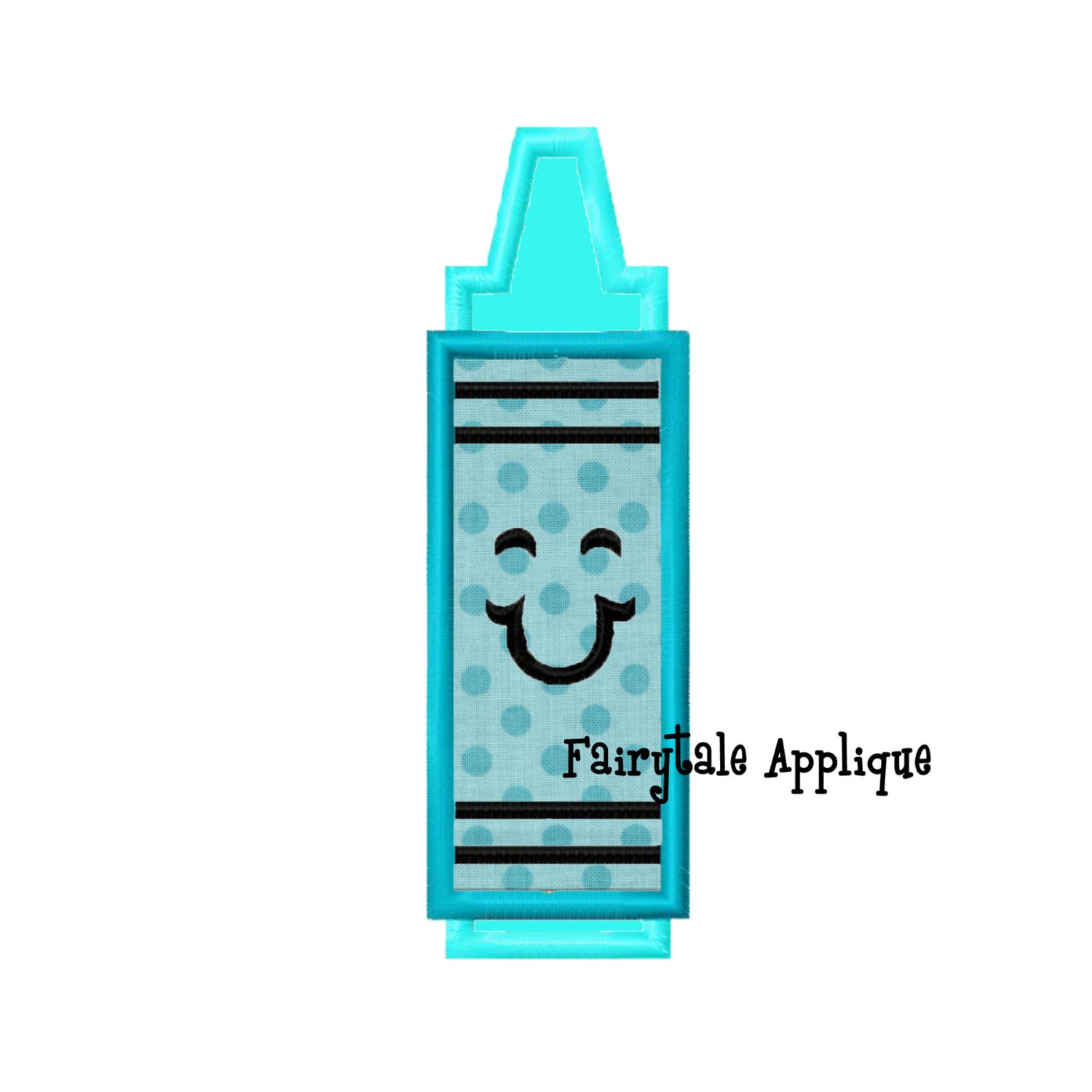 Digital Machine Embroidery Design Crayon Applique | Etsy