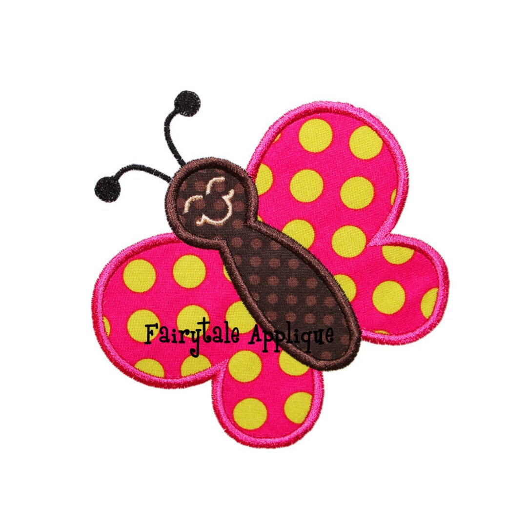 Digital Machine Embroidery Design - Butterfly 2 Applique - Etsy