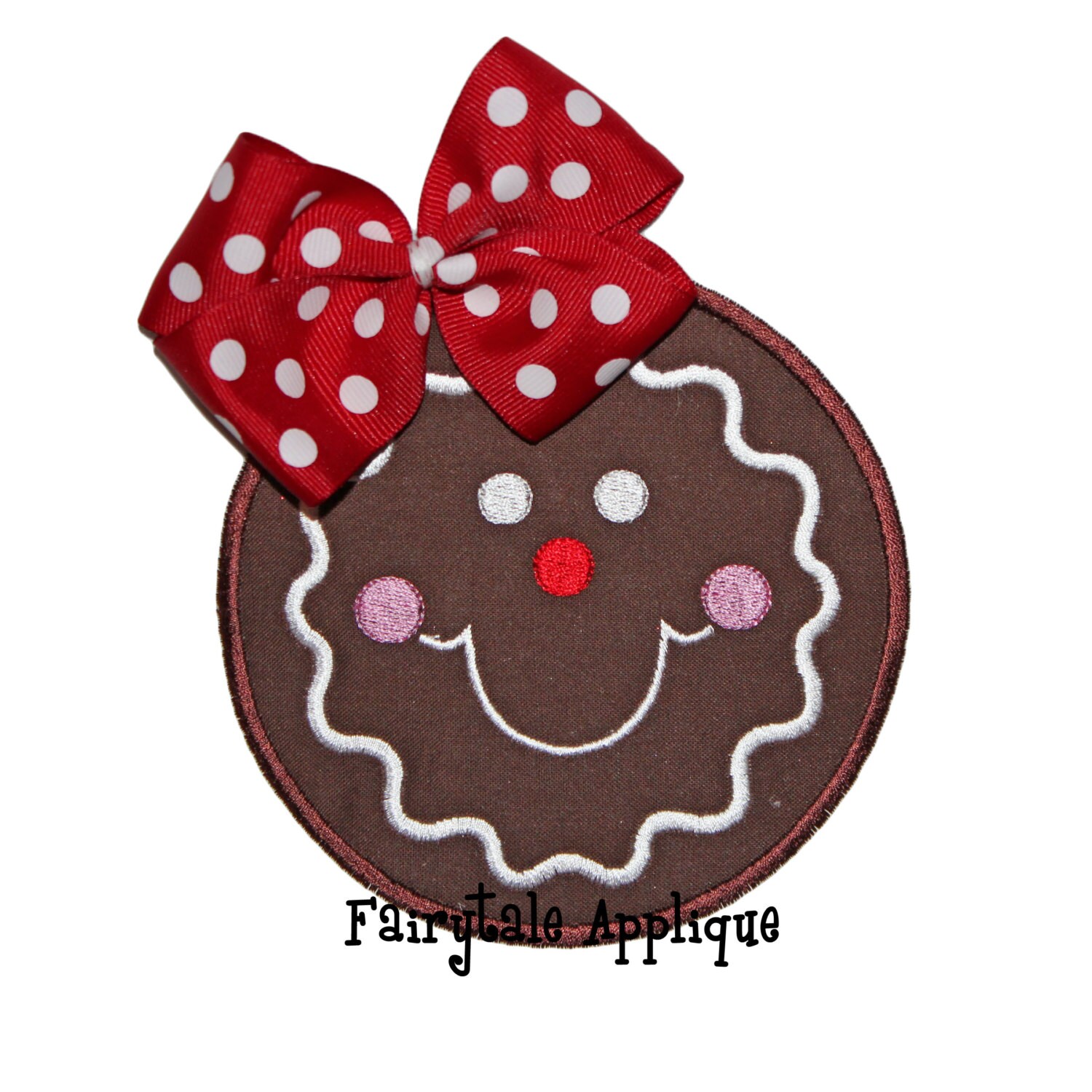 Digital Machine Embroidery Design - Gingerbread Cutie Applique - Etsy