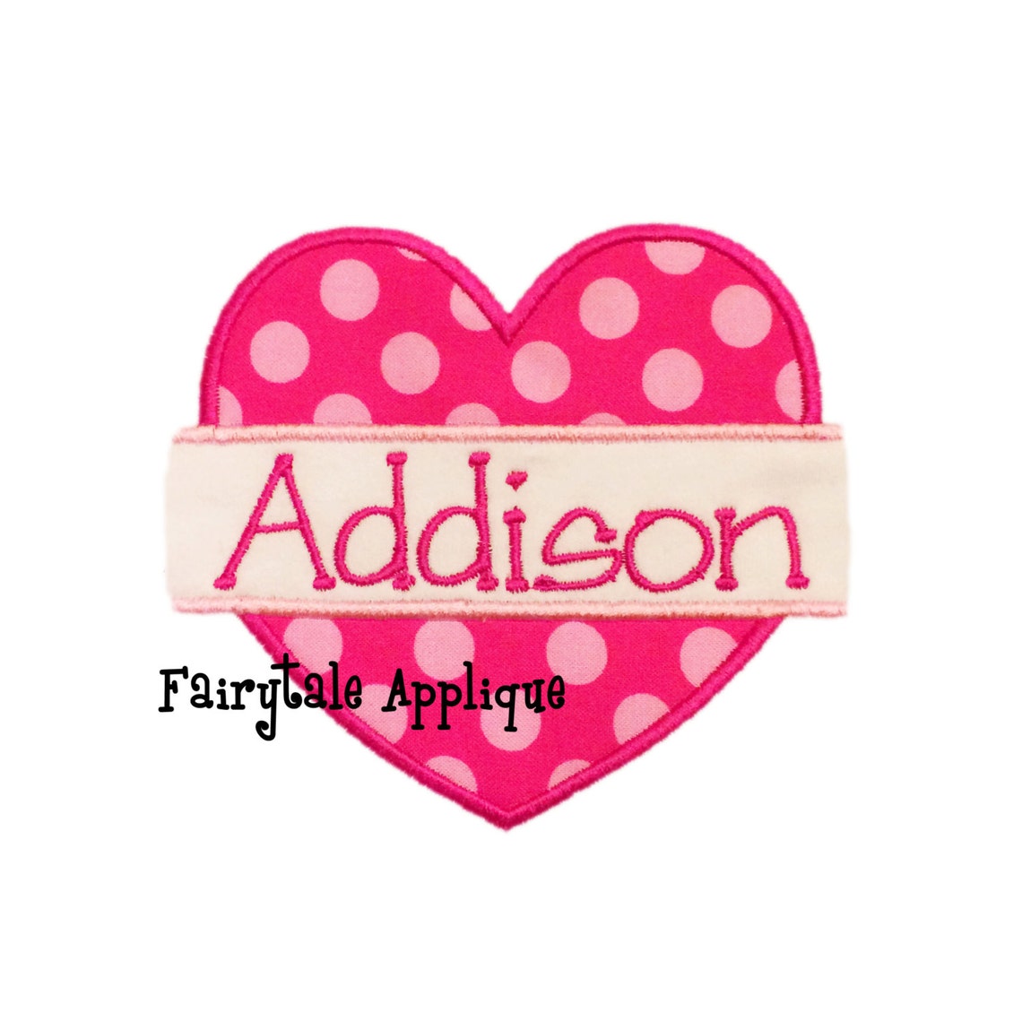 Digital Machine Embroidery Design Split Heart Applique | Etsy