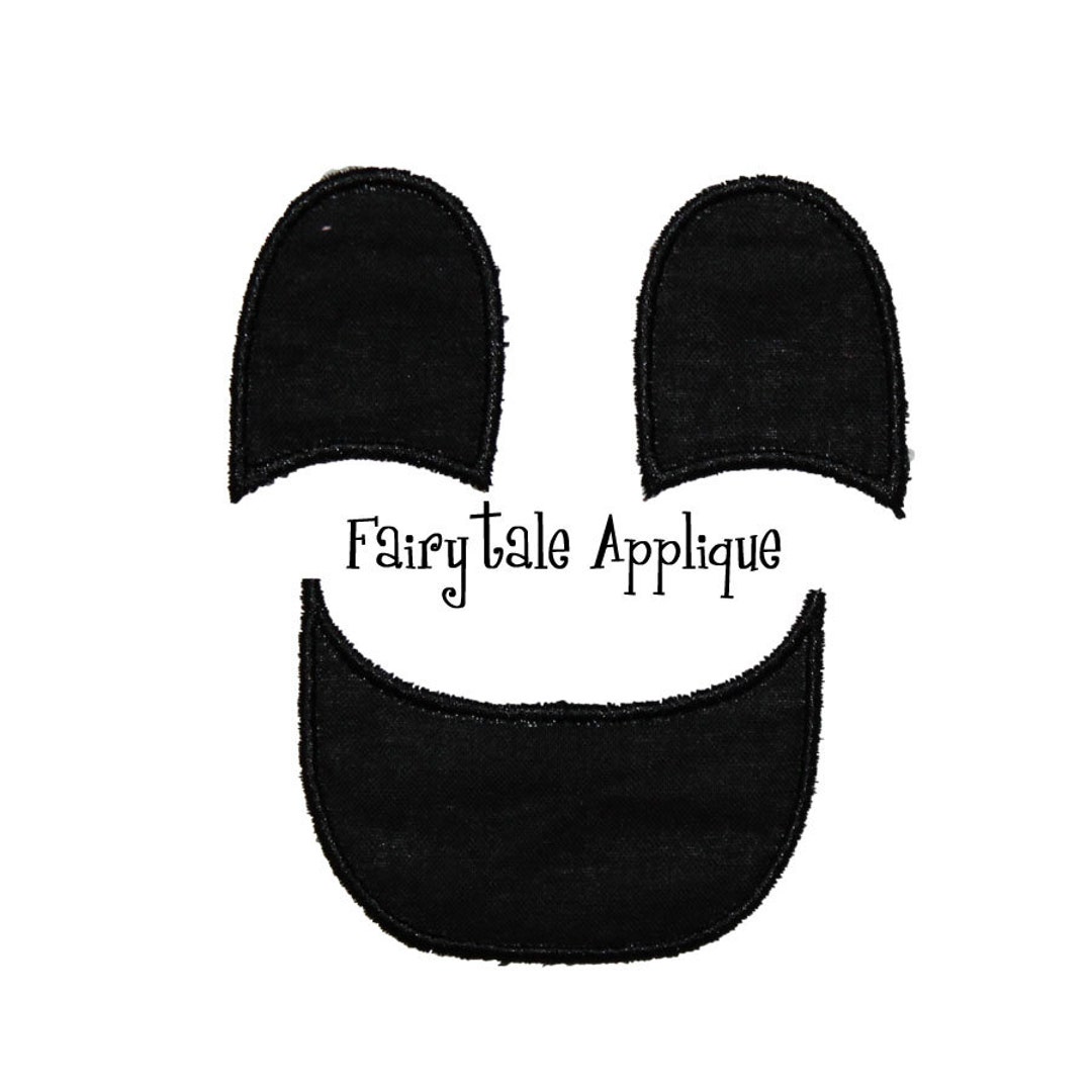 Digital Machine Embroidery Design - Halloween Ghost Face Applique - Etsy