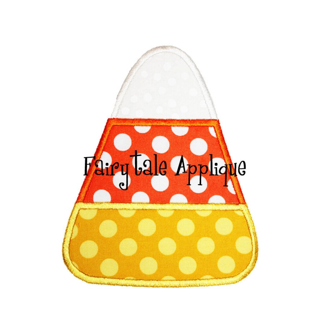 Digital Machine Embroidery Design Candy Corn Applique - Etsy