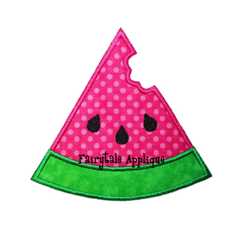Machine Embroidery Design - Watermelon Slice Applique - Etsy