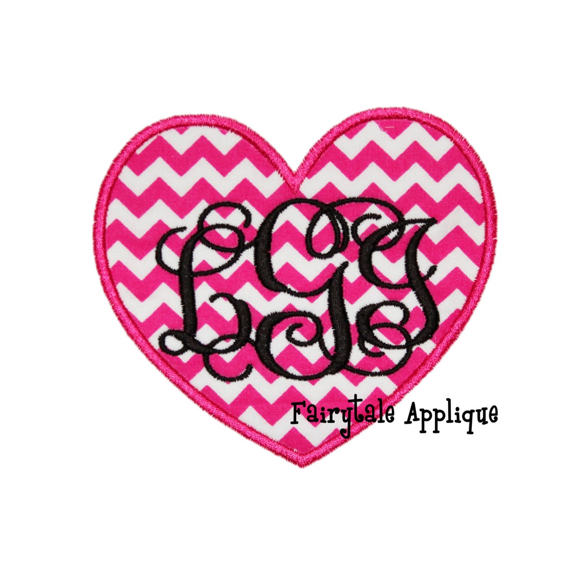 Digital Machine Embroidery Design Heart 2 Applique - Etsy