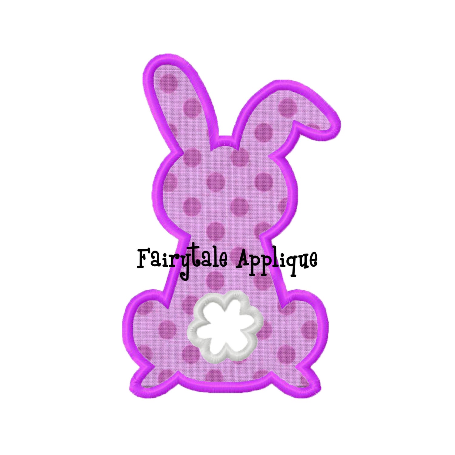 Digital Machine Embroidery Design Rabbit Applique - Etsy