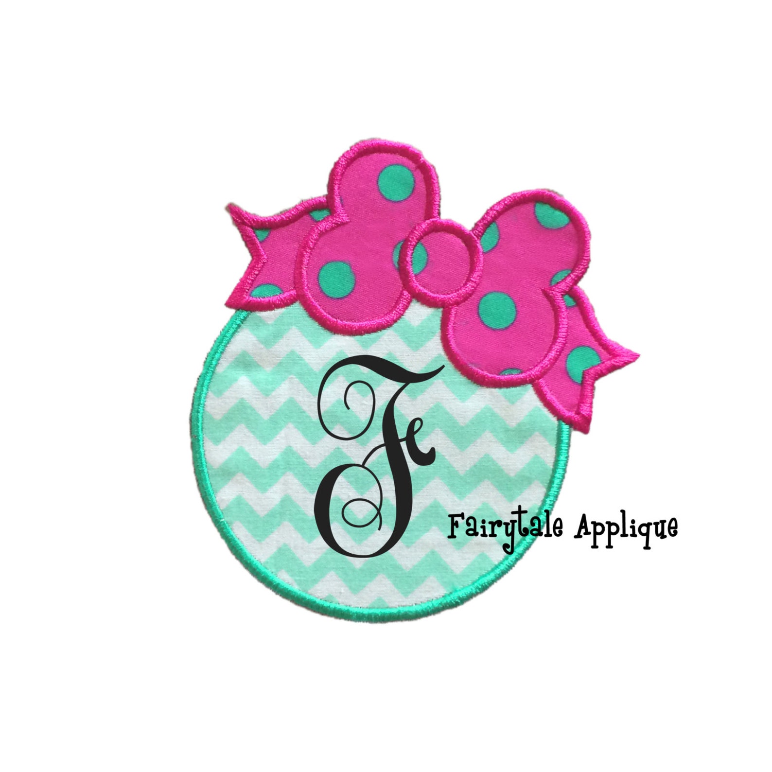 Digital Machine Embroidery Design Frame With Bow Applique - Etsy