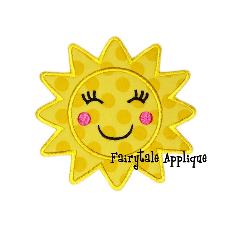 Sun Applique - Etsy