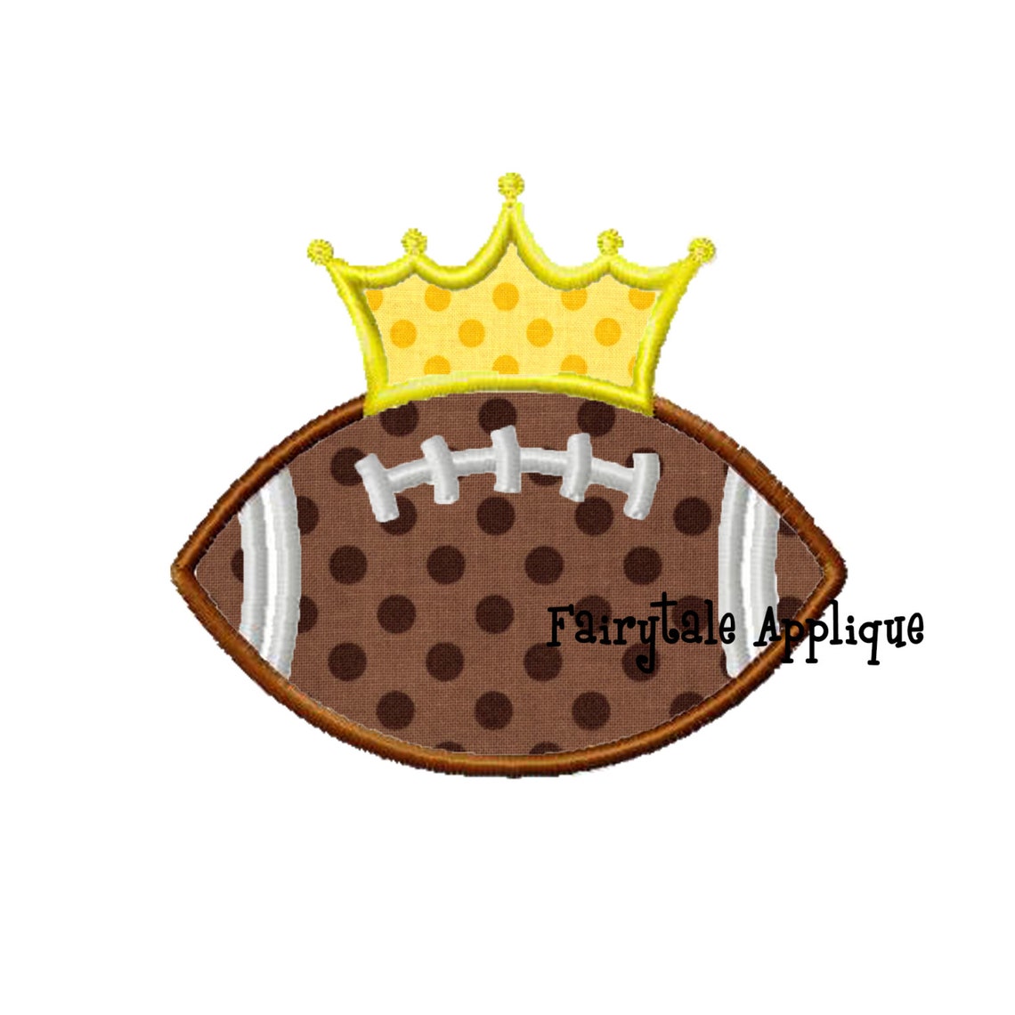 Digital Machine Embroidery Design Football Princess Applique - Etsy