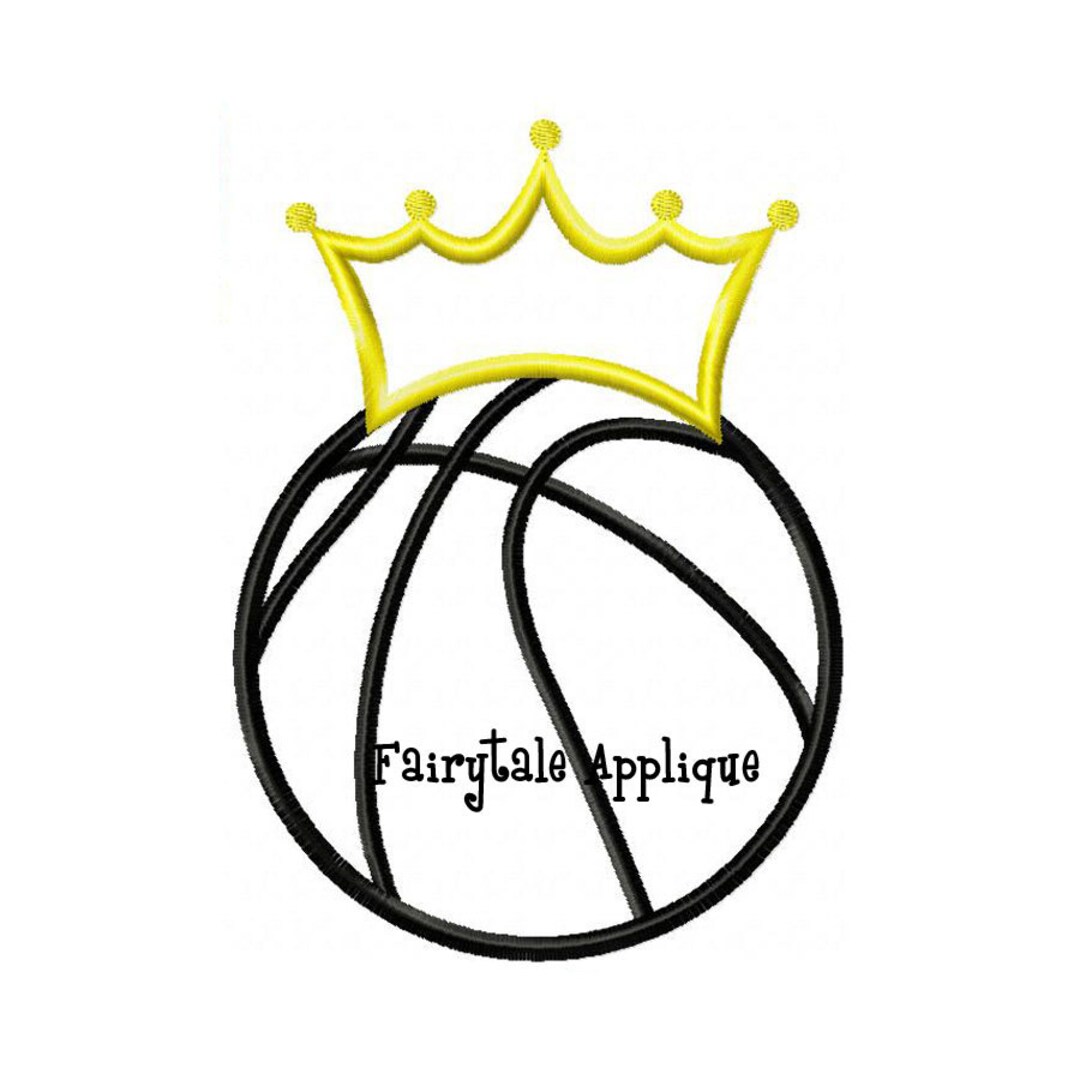 Digital Machine Embroidery Design Basketball Princess Applique - Etsy