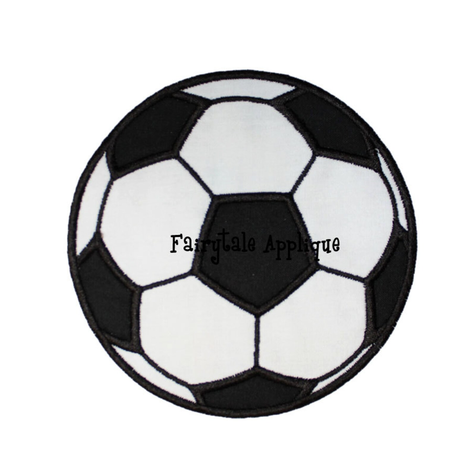 Digital Machine Embroidery Design Soccer Ball Applique - Etsy