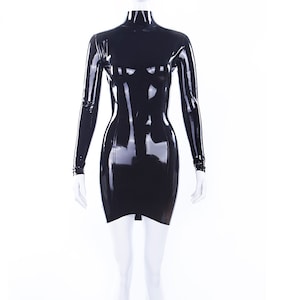 T Latex Mini Dress - Etsy