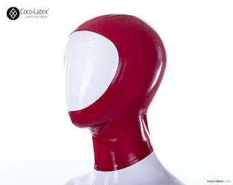 Latex Open Face Mask With Hair Tube - Etsy