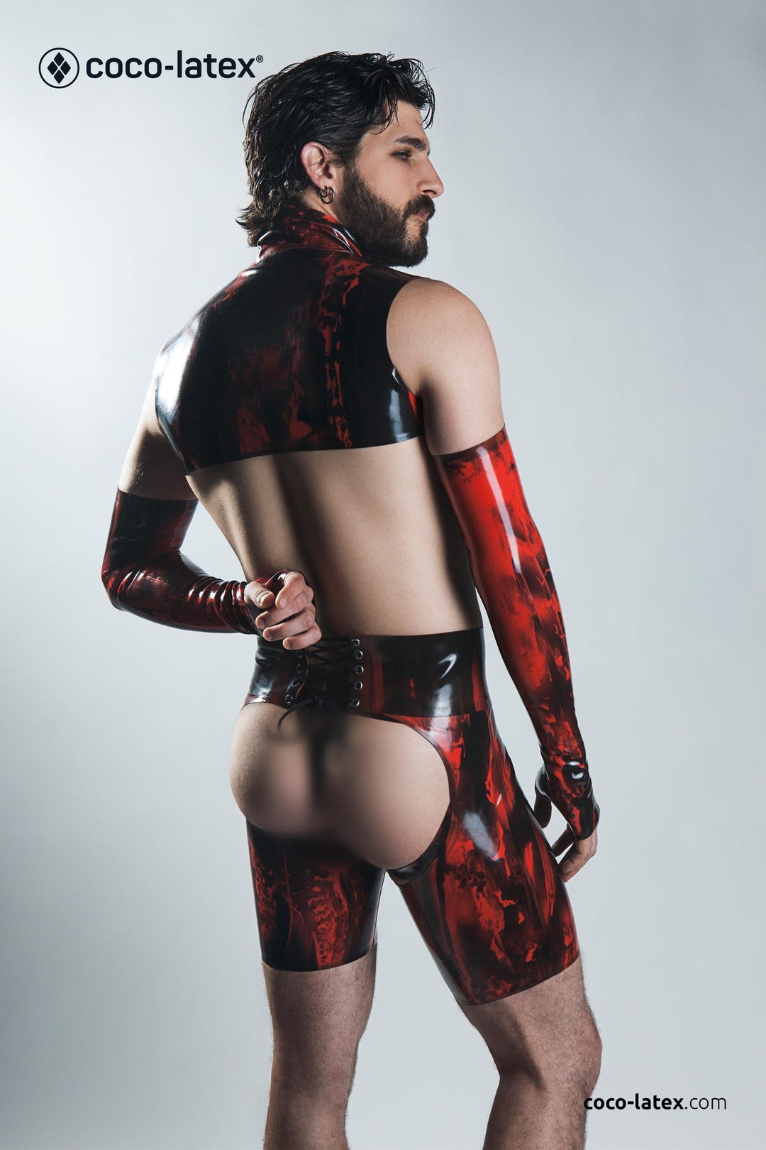 Tom - Marble Latex Short Chaps - Etsy