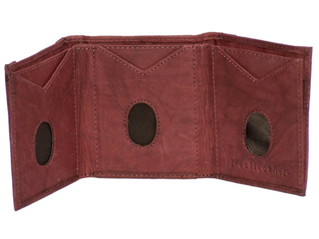 Thumbs up Wallet Slide Out Real Leather Trifold Wallet for Easy Access ...