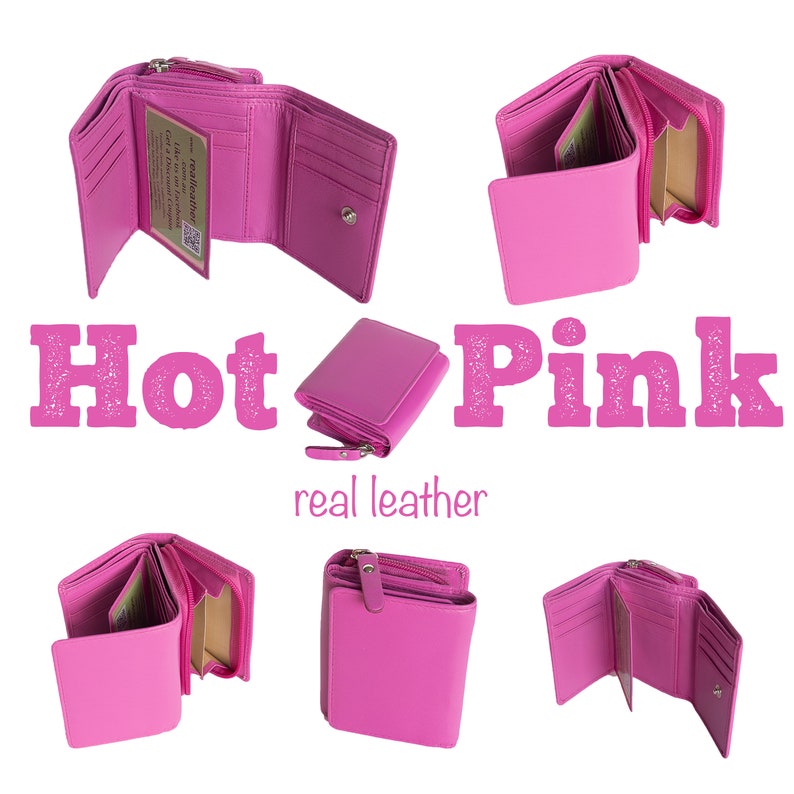 Women's Leather Wallet Palm-size Mini Wallet - Etsy