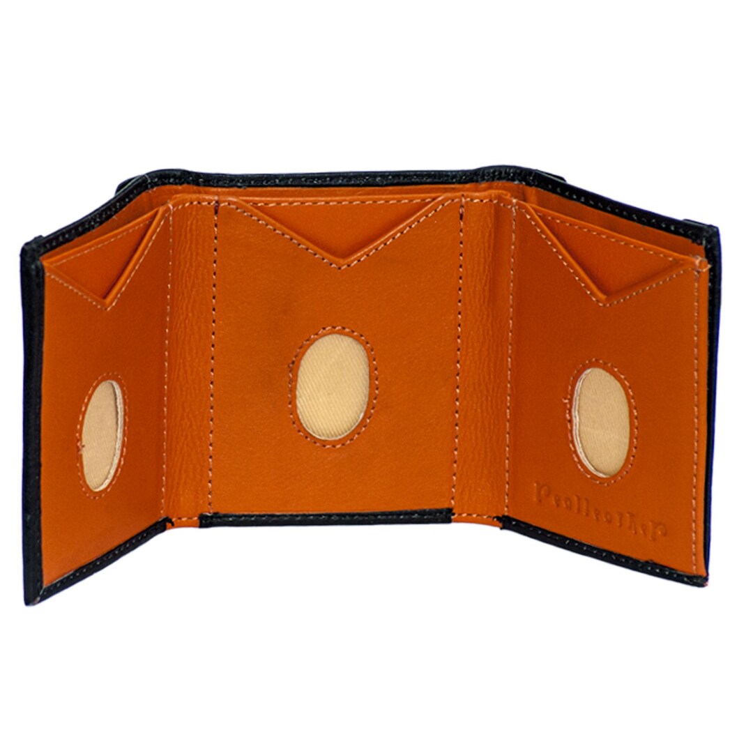 Slide-out Leather Trifold Wallet | Slim | RFID Blocking - Etsy