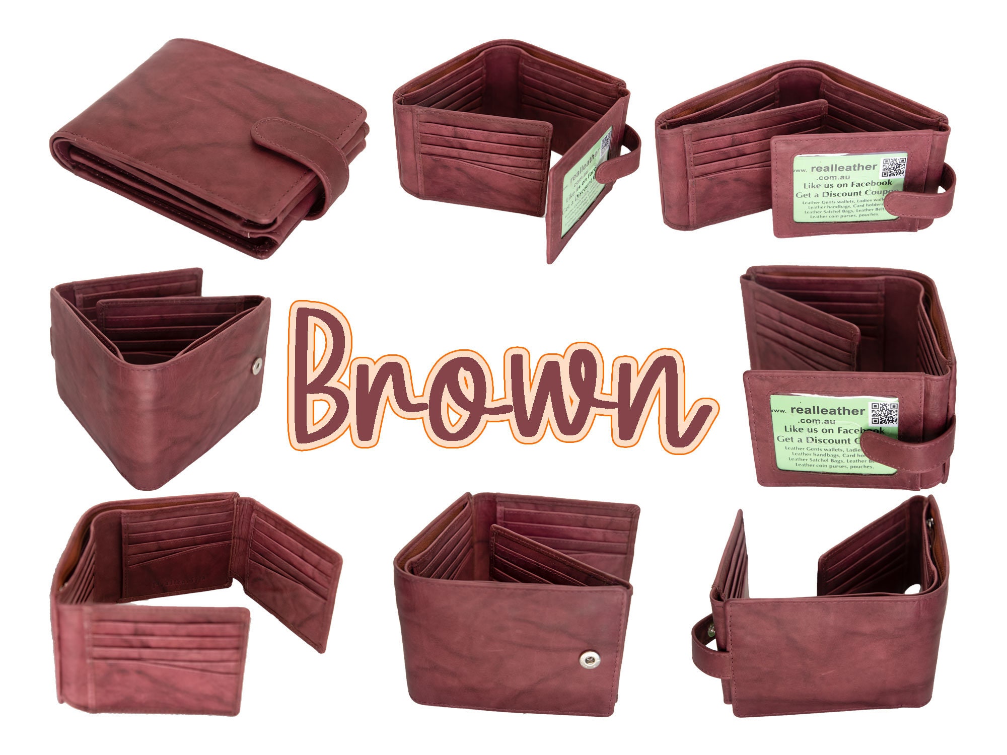 Handmade Cowhide Leather Wallet | 26 Card Slots, ID Window - Etsy