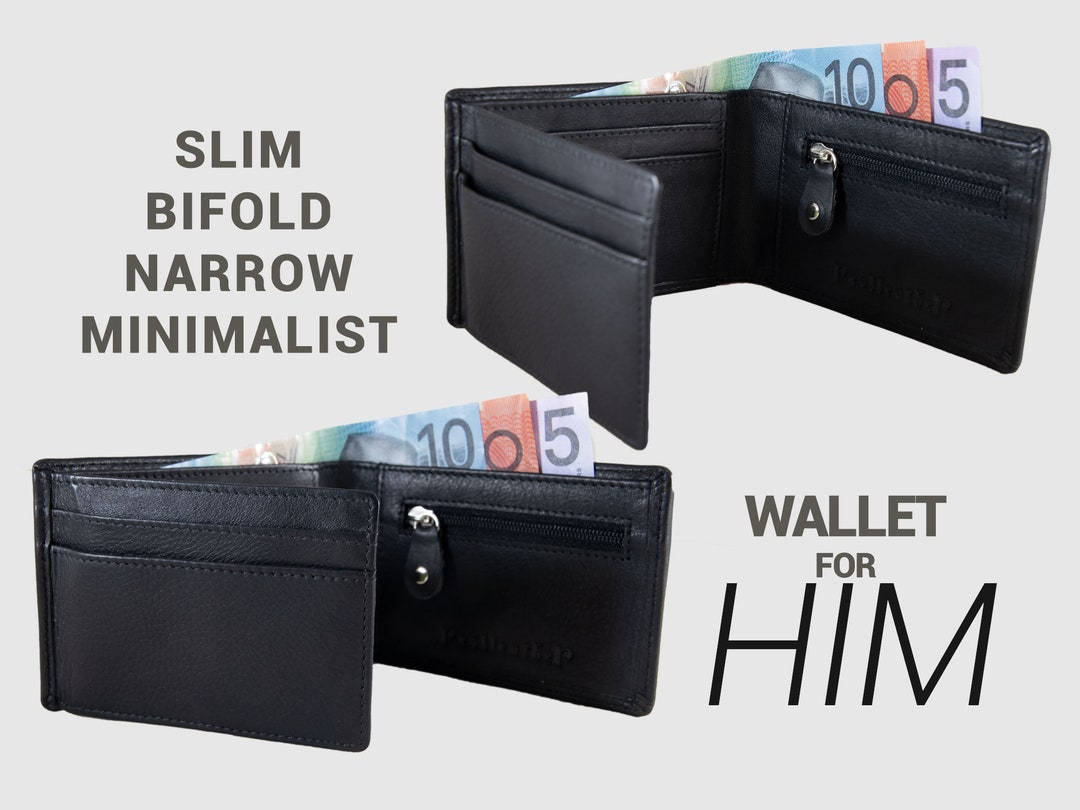 RFID Men’s Minimalist Wallet | Genuine Cowhide Leather | Thin Wallet ...