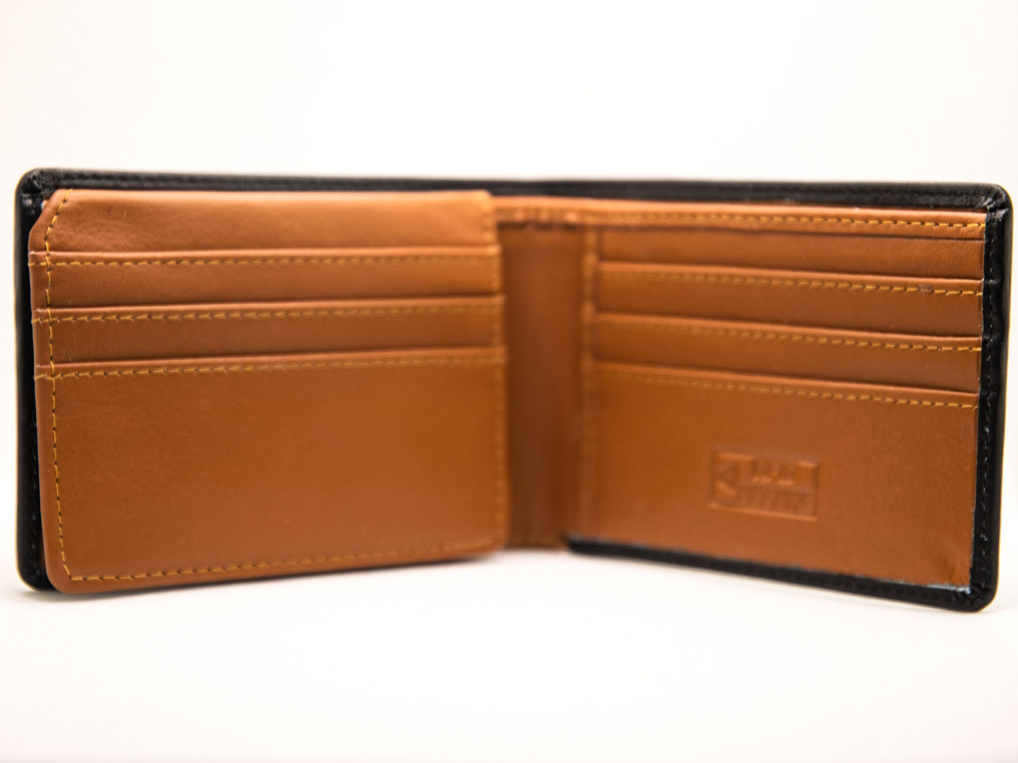 Men's Slim Compact Thin Narrow Leather Wallet | ID Window | 9 Card ...