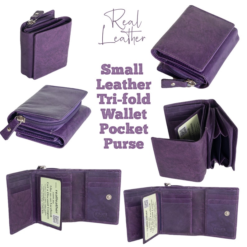 Women's Leather Wallet Palm-size Mini Wallet - Etsy