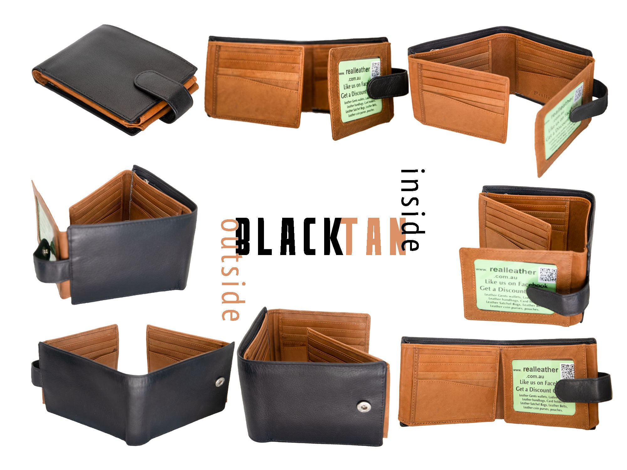 MENS 4 Fold Wallet | 26 Card Slots | Organise Your Cards | Zip Bank ...