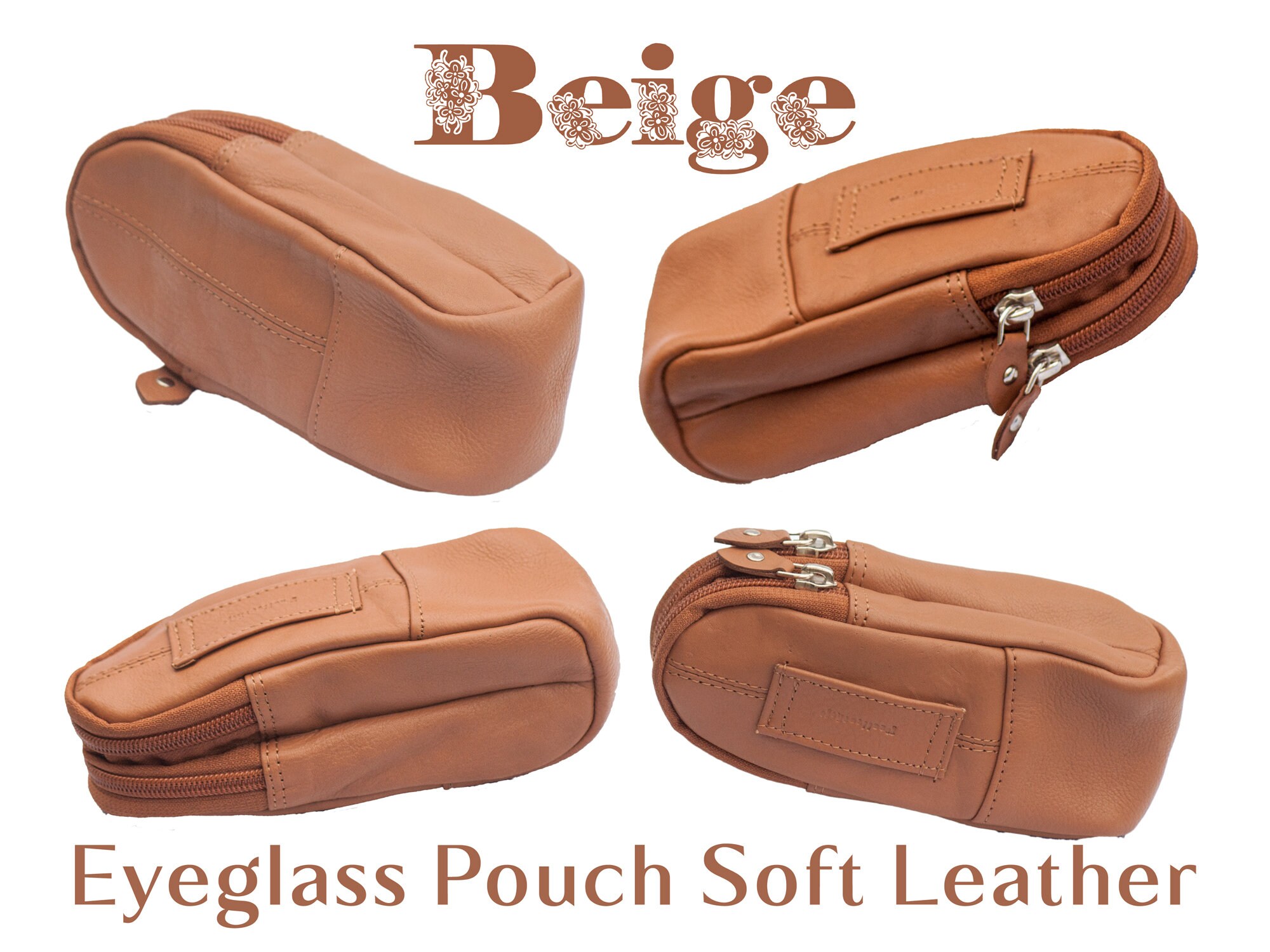 Dual Eyeglass Case Soft Spectacle Case Double Zip Case - Etsy Australia