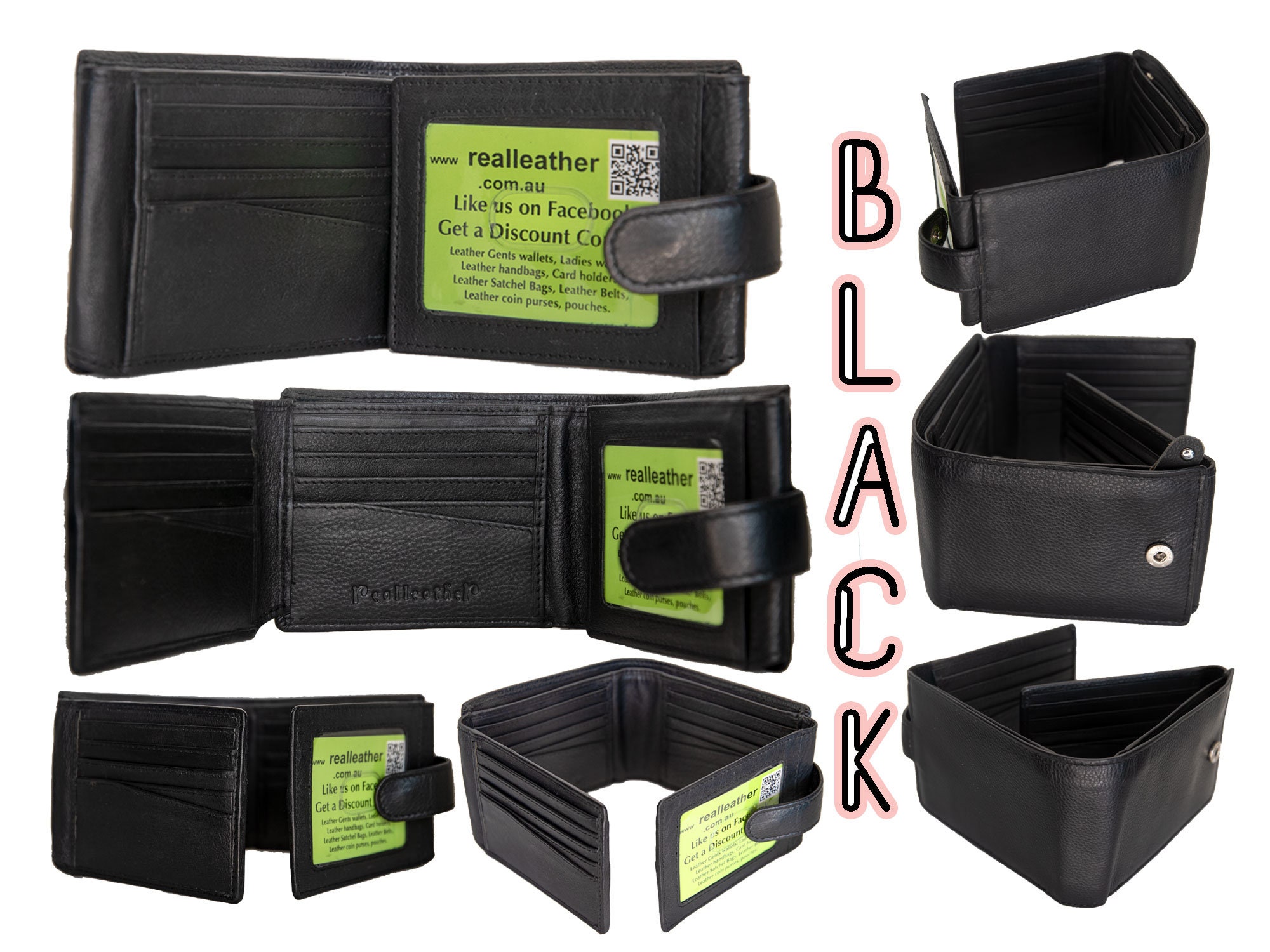 Handmade Cowhide Leather Wallet | 26 Card Slots, ID Window - Etsy