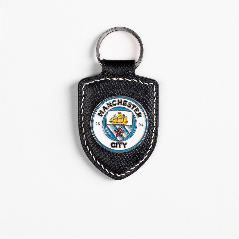 Sports Fan Keyring Accessory, Luxury Leather Key Pendant, Handcrafted ...