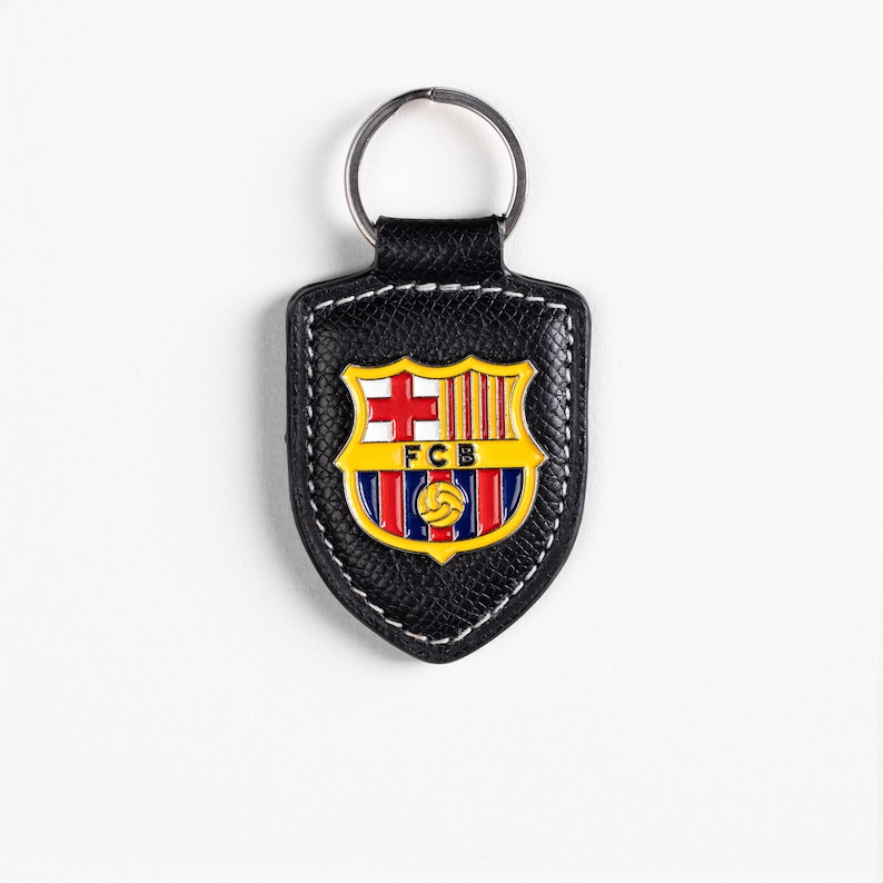 Sports Fan Keyring Accessory, Luxury Leather Key Pendant, Handcrafted ...