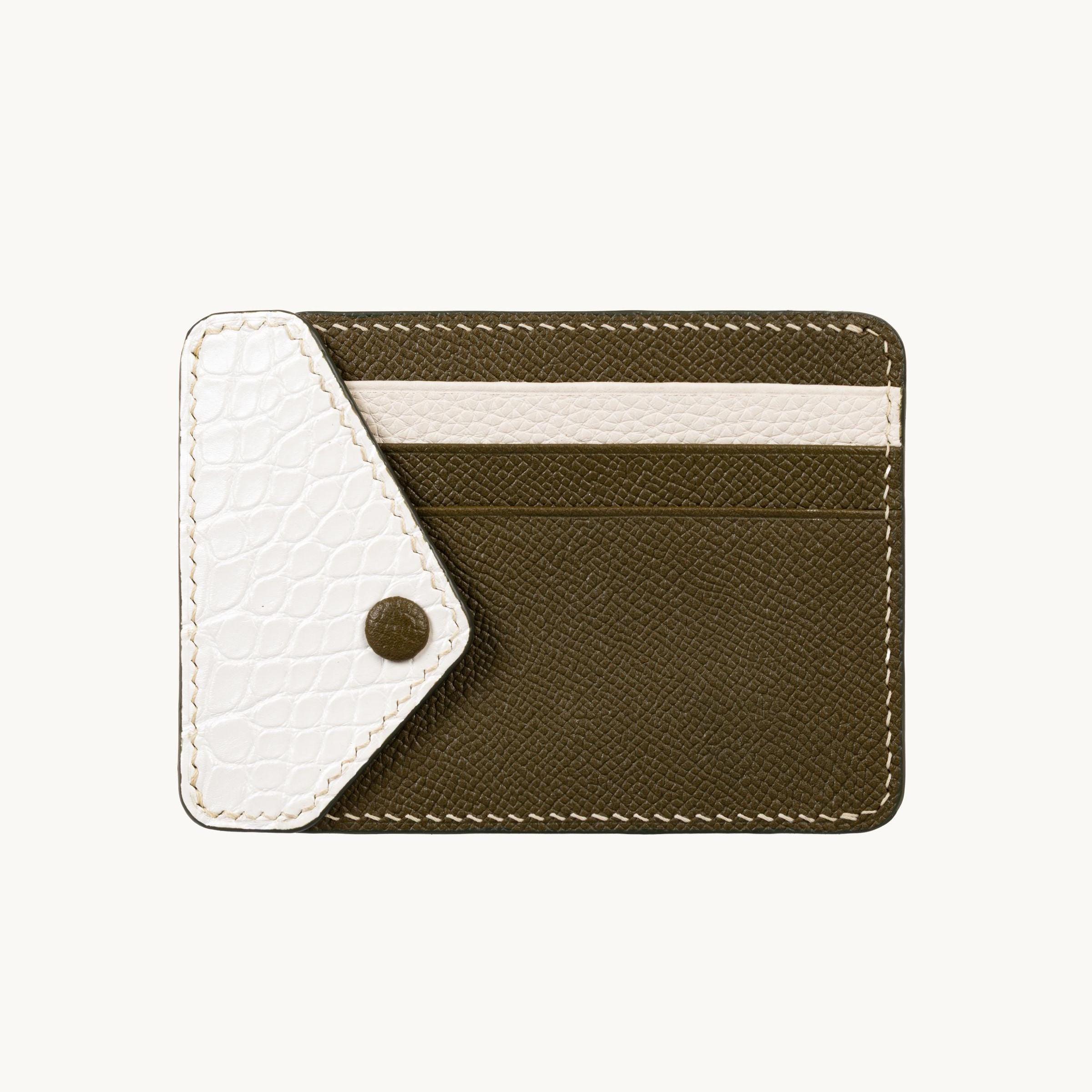 Slim Leather Card Holder by KSL MADE, Personalized Minimalist Wallet ...