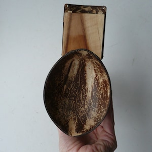 Absolutely Delightful Vintage Coconut Shell Handmade Tall Ship Sailing ...